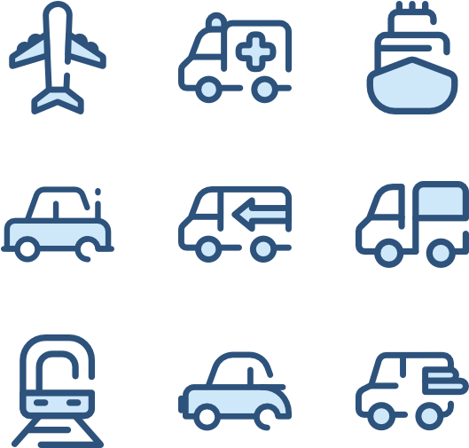 Transportation - Blue Contact Icons Png Clipart - Large Size Png Image ...