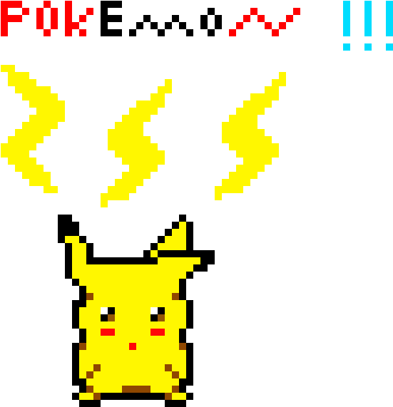Pokemon Pikachu Robbie Pikachu Pixel Art Pokemon Clipart Large Size