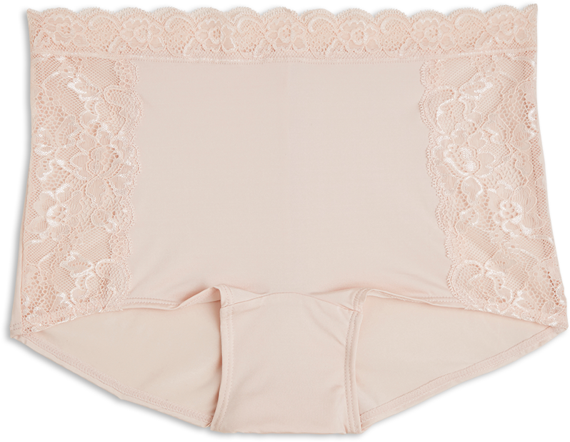 Boxer Midi Briefs Pink Lace Clipart Large Size Png Image Pikpng
