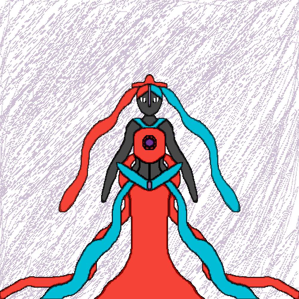 Femenine Deoxys - Illustration Clipart - Large Size Png Image - PikPng