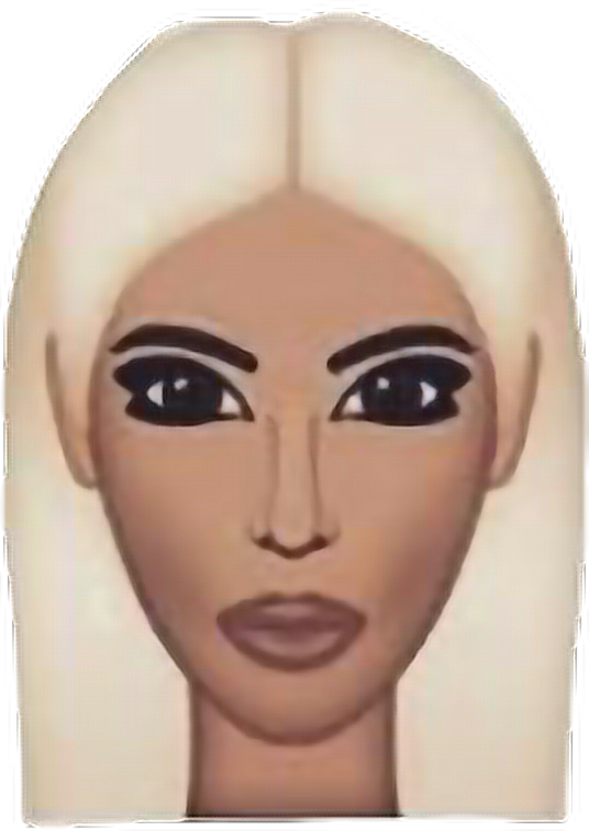 Kimoji Sticker - Kim Kardashian Clipart - Large Size Png Image - PikPng