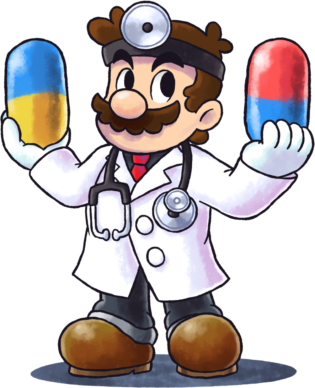 Dr-mario - Mario And Luigi Dr Mario Clipart - Large Size Png Image - PikPng