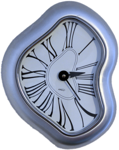 Drawn Clock Warped - Warped Clock Png Clipart - Large Size Png Image ...