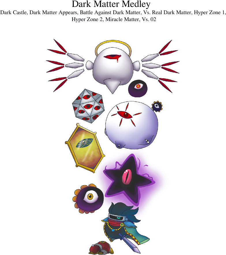 Kirby- Dark Matter Medley Sheet Music For Piano, Other - Kirby Miracle ...