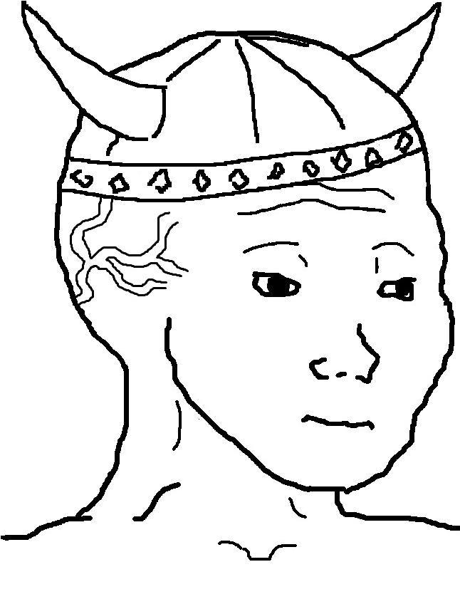 Nordic General /ng/ - Viking Wojak Clipart - Large Size Png Image - PikPng