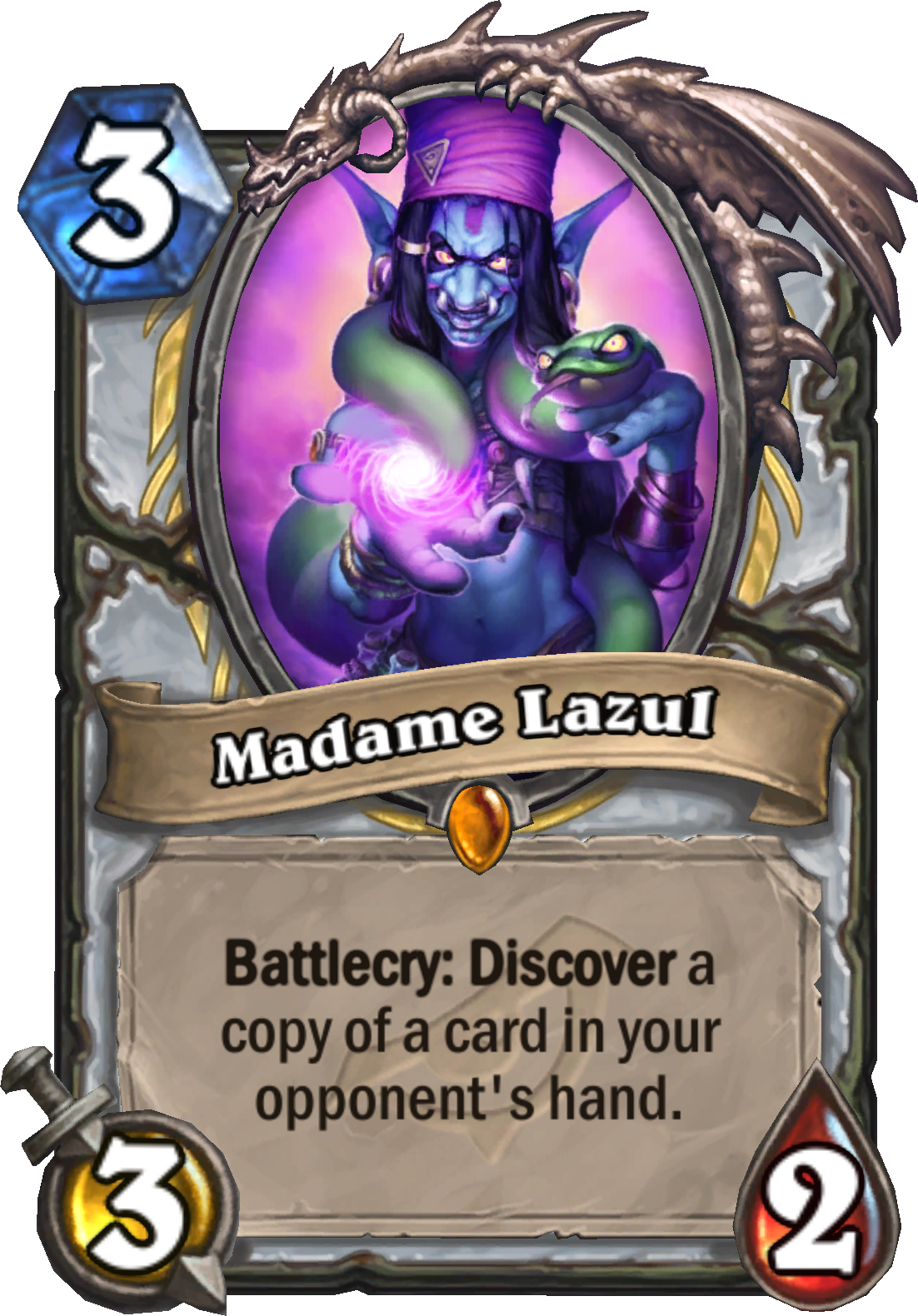 Madame Lazul Class - Madame Lazul Hearthstone Clipart - Large Size Png ...