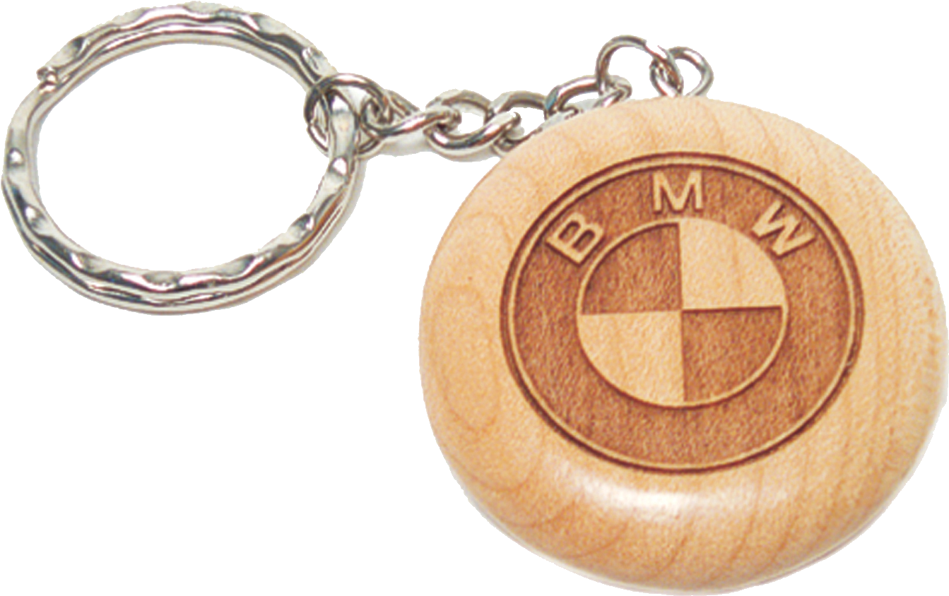 Maple Round Keychain - Wooden Key Ring Designs Clipart - Large Size Png ...
