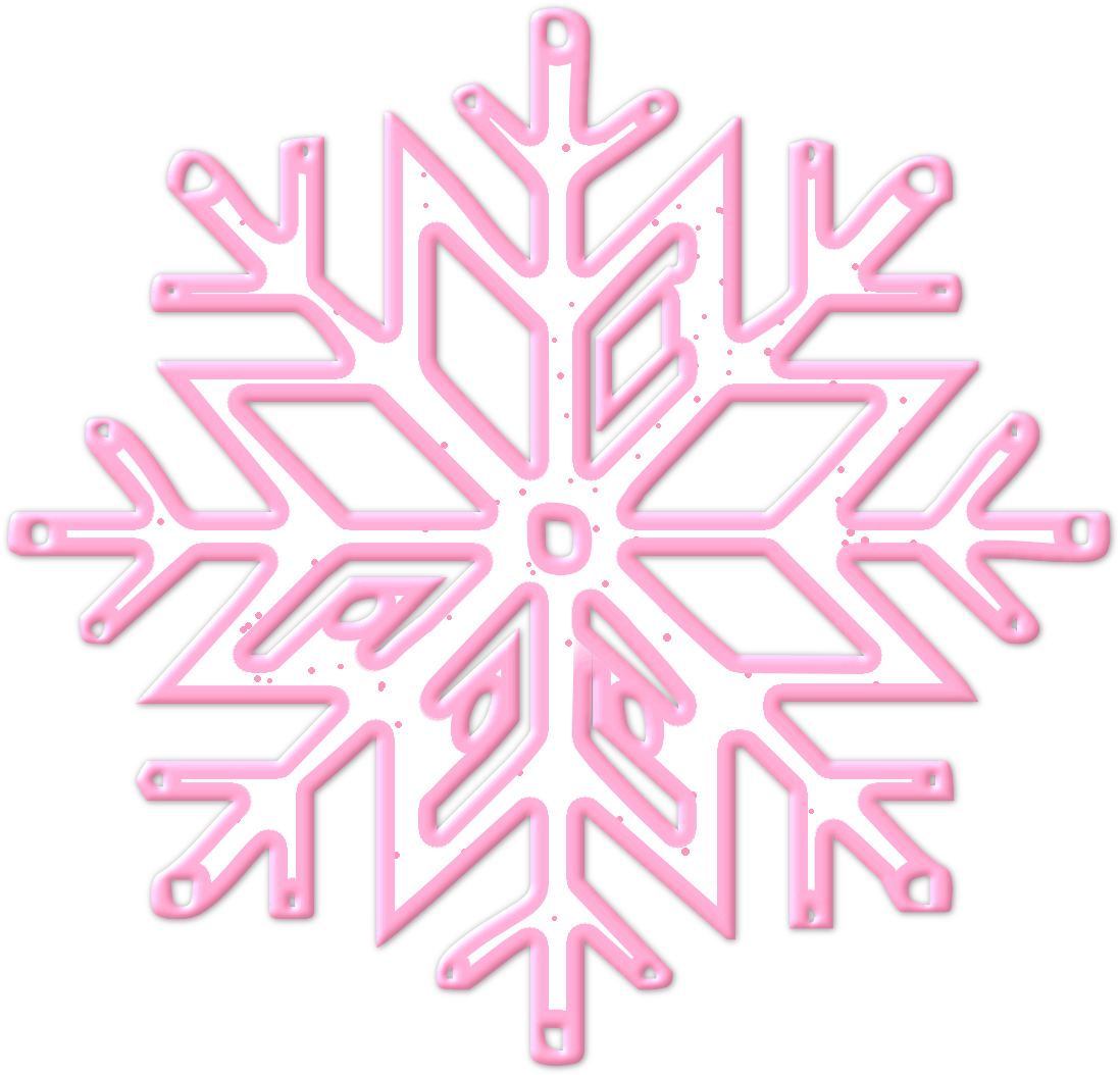 Download Pink Snowflake Png Transparent Background - Snowflake Clipart ...