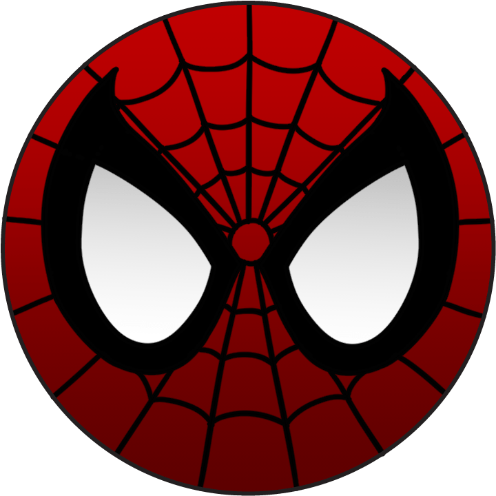 Spider Man Button Clipart - Large Size Png Image - PikPng