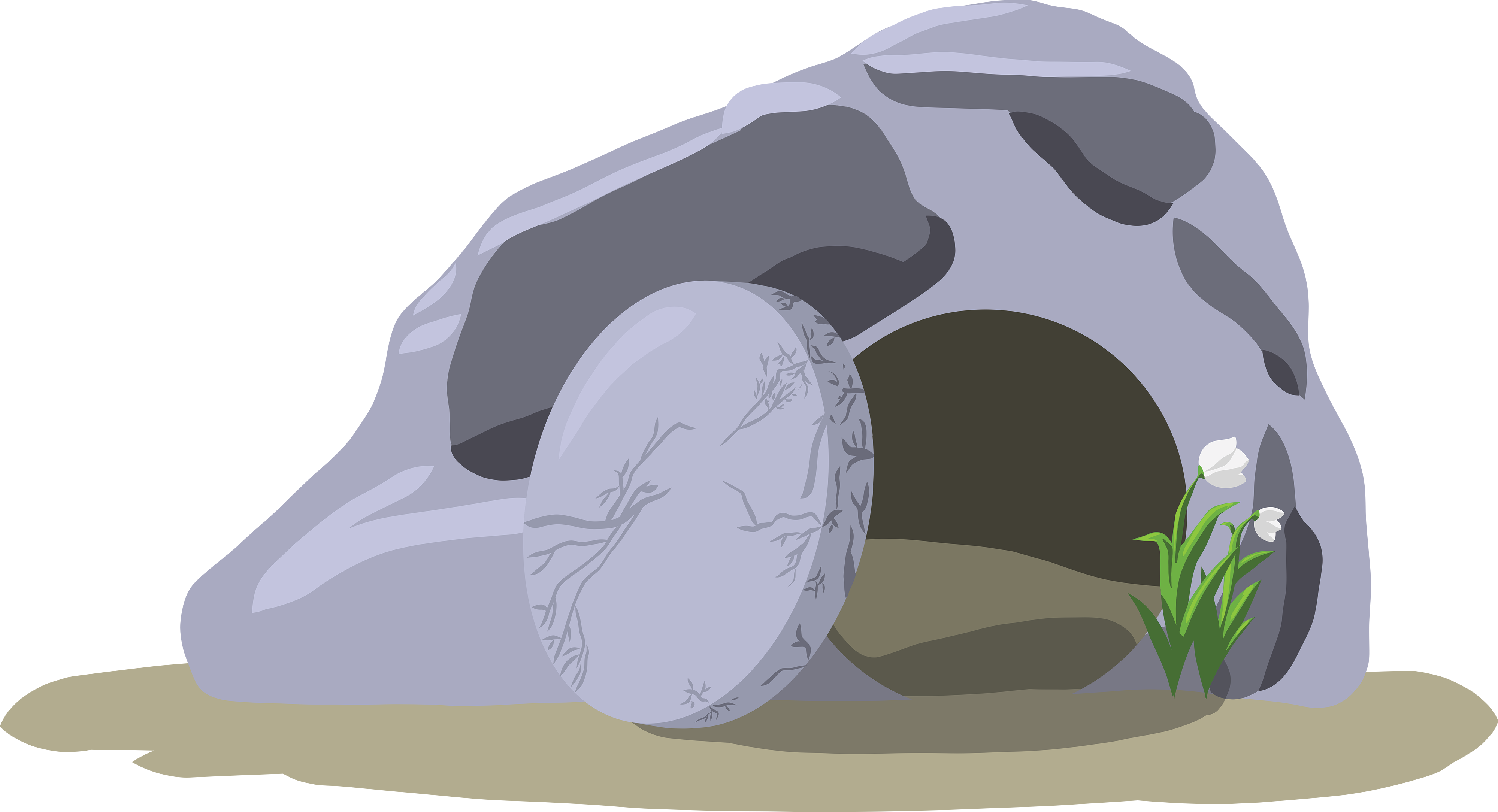 Download Empty Tomb - Illustration Clipart Png Download - PikPng