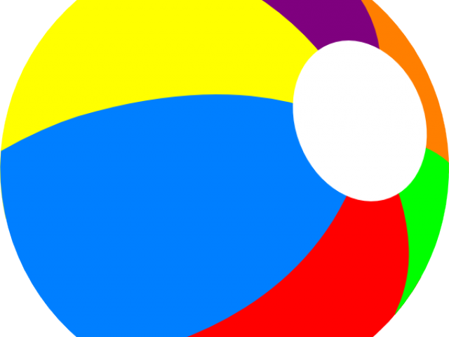 Beach Ball Clipart Beach Scene - Clip Art - Png Download - Large Size ...