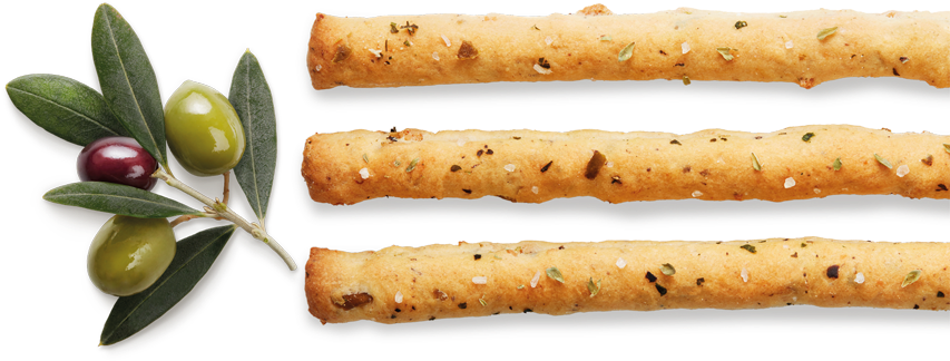 Oven Baked Breadsticks With Green And Black Olives - Mulino Bianco ...