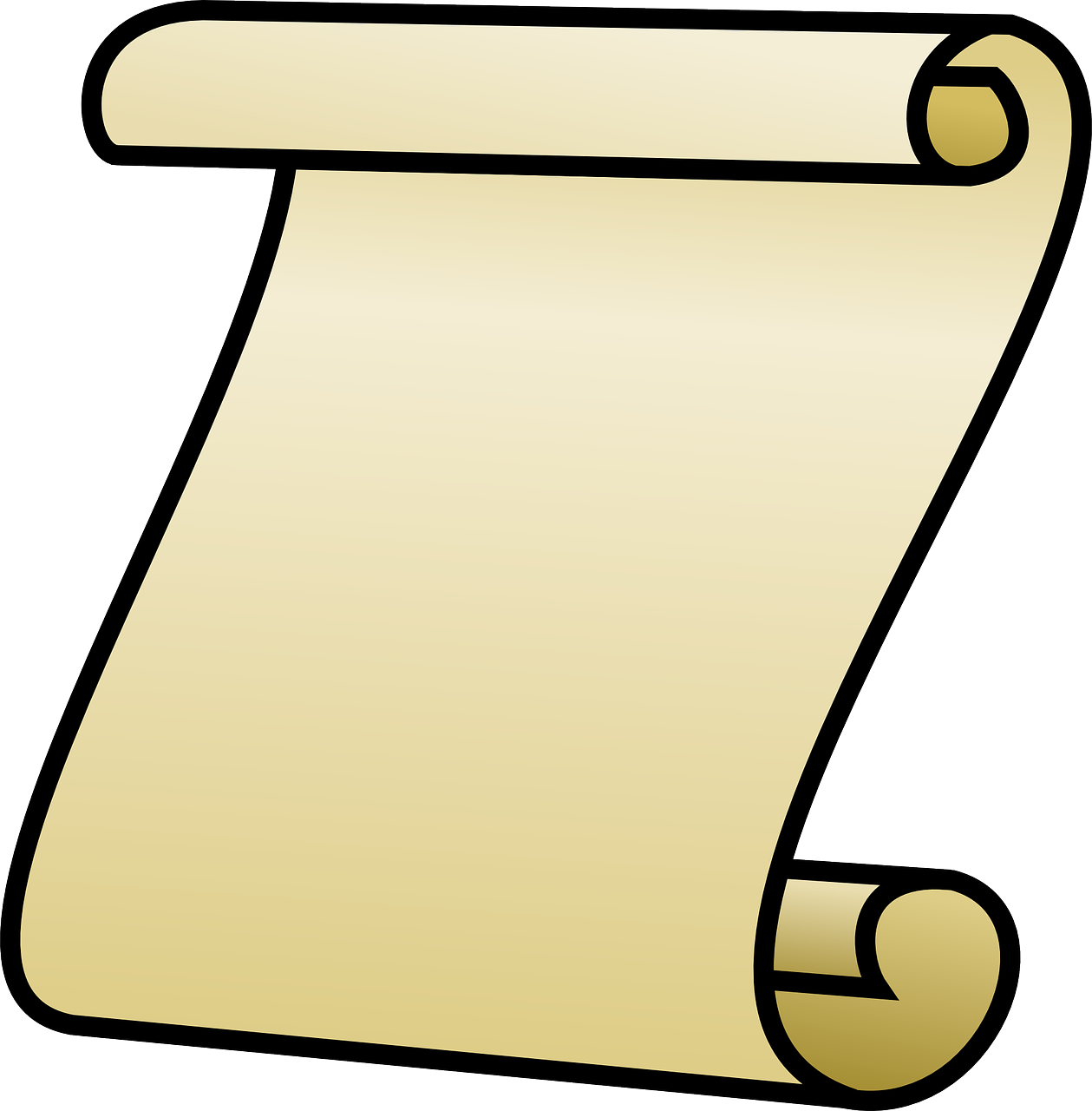 Paper Icon Cliparts - Cartoon Roll Of Paper - Png Download - Large Size ...