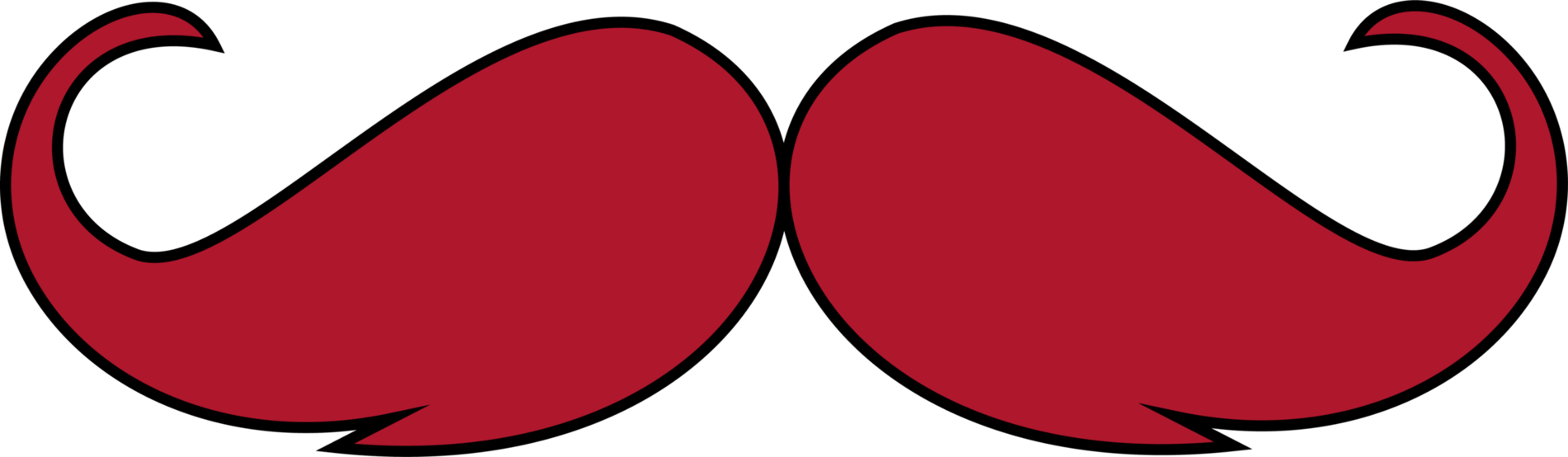 Mustache Clipart - Red Mustache Png Transparent - Large Size Png Image ...