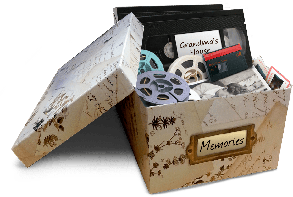 Shoebox Full Of Old Media - Carton Clipart - Large Size Png Image - PikPng