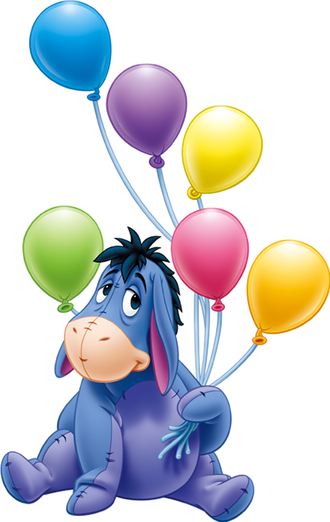 Eeyore With Balloons Png Transparent Cartoon - Eeyore Happy Birthday ...