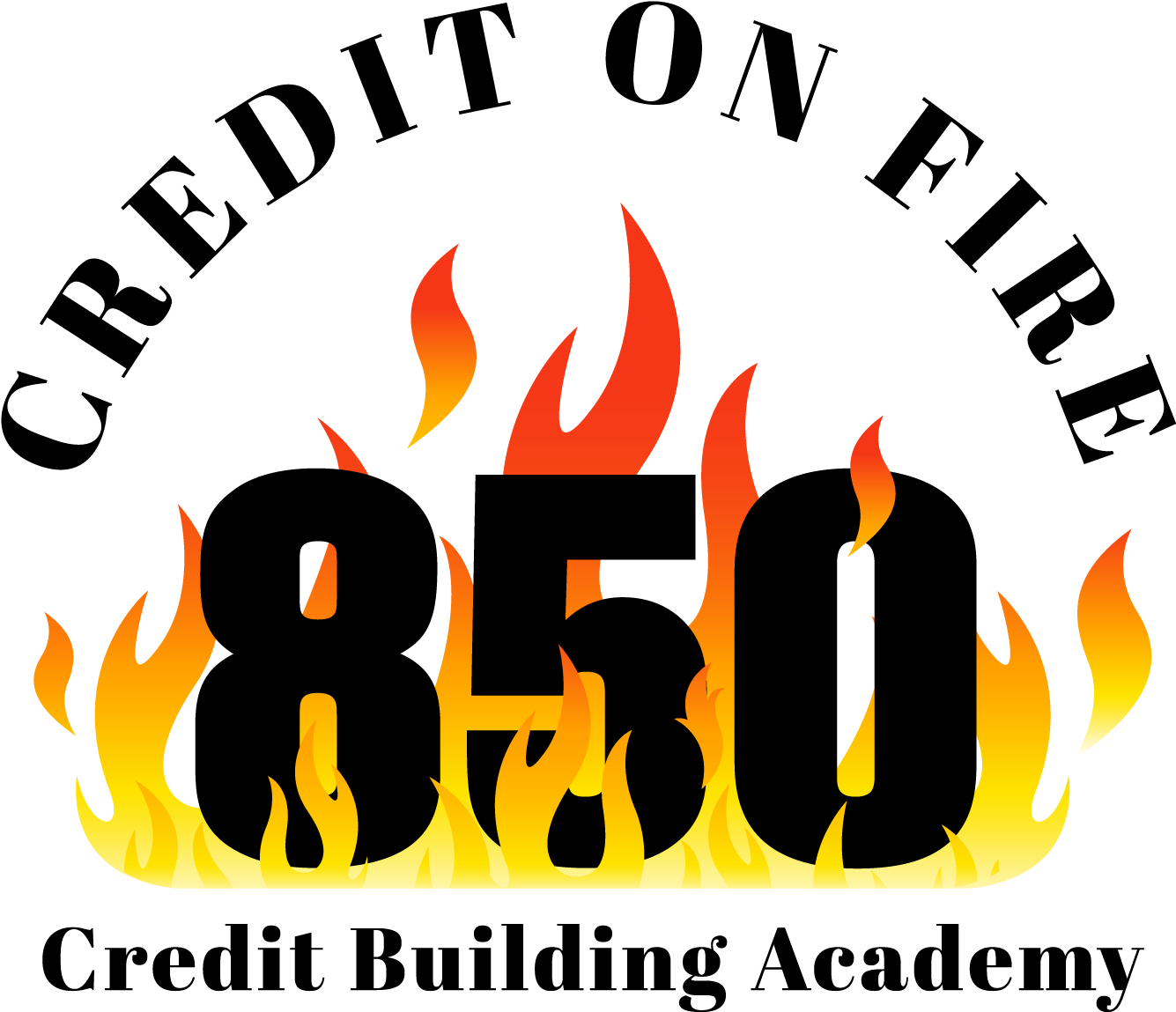 Credit On Fire Logo Color - Credit On Fire Clipart - Large Size Png ...