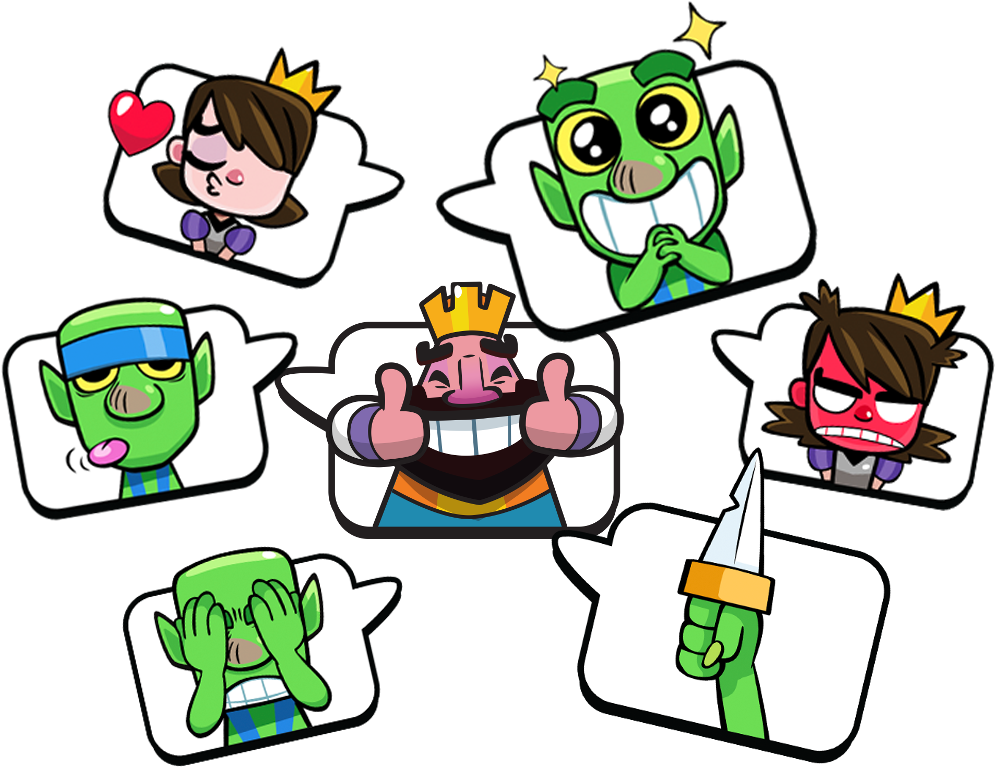 1059 X 846 31 - Clash Royale All Emotes Clipart - Large Size Png Image ...