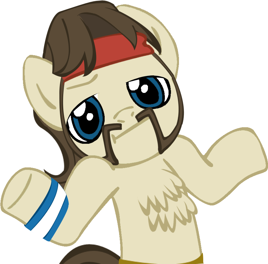 Ace Shrug - Pony Shrug Clipart - Large Size Png Image - PikPng
