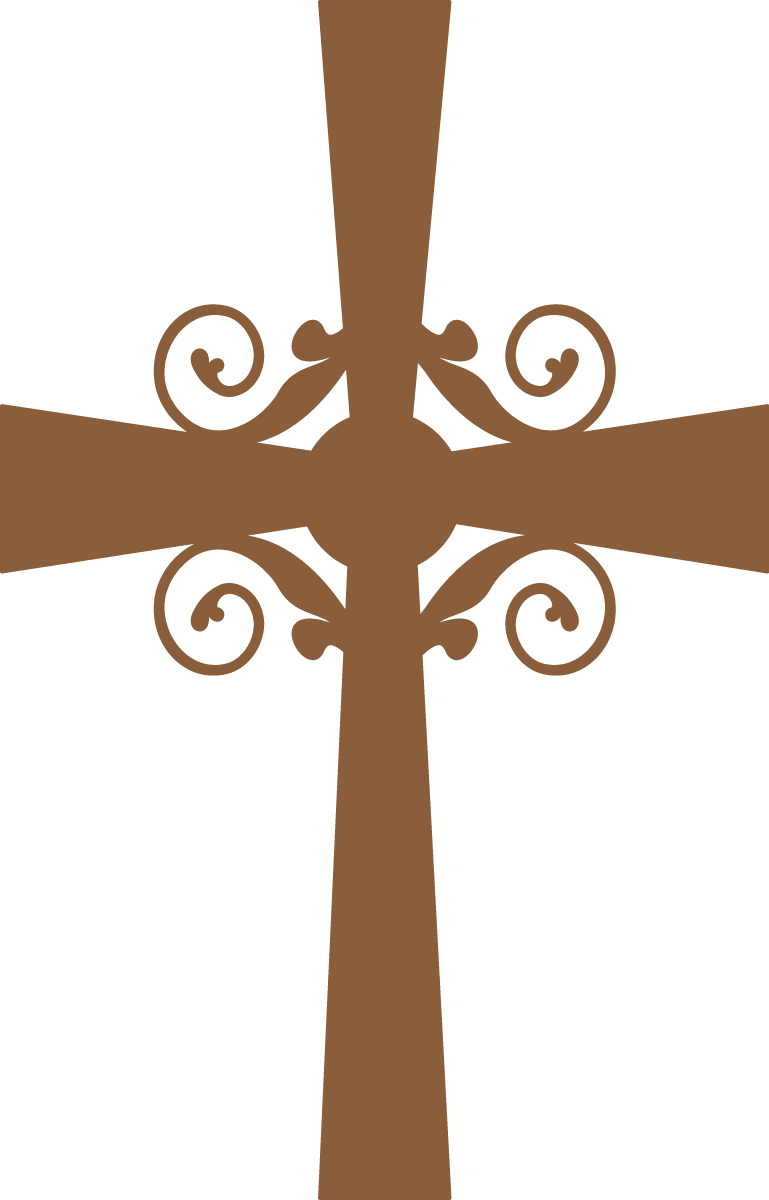 Silhouettes Première Communion Clipart - First Communion Cross Png ...