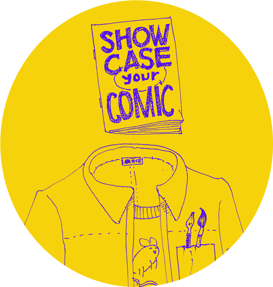 “showcase Your Comic” - Circle Clipart - Large Size Png Image - PikPng