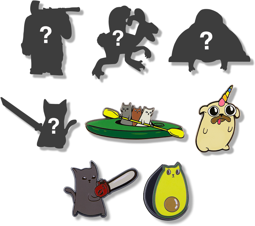 Exploding Kittens Series 2 Blind Bag Pins - Exploding Kittens Pins ...