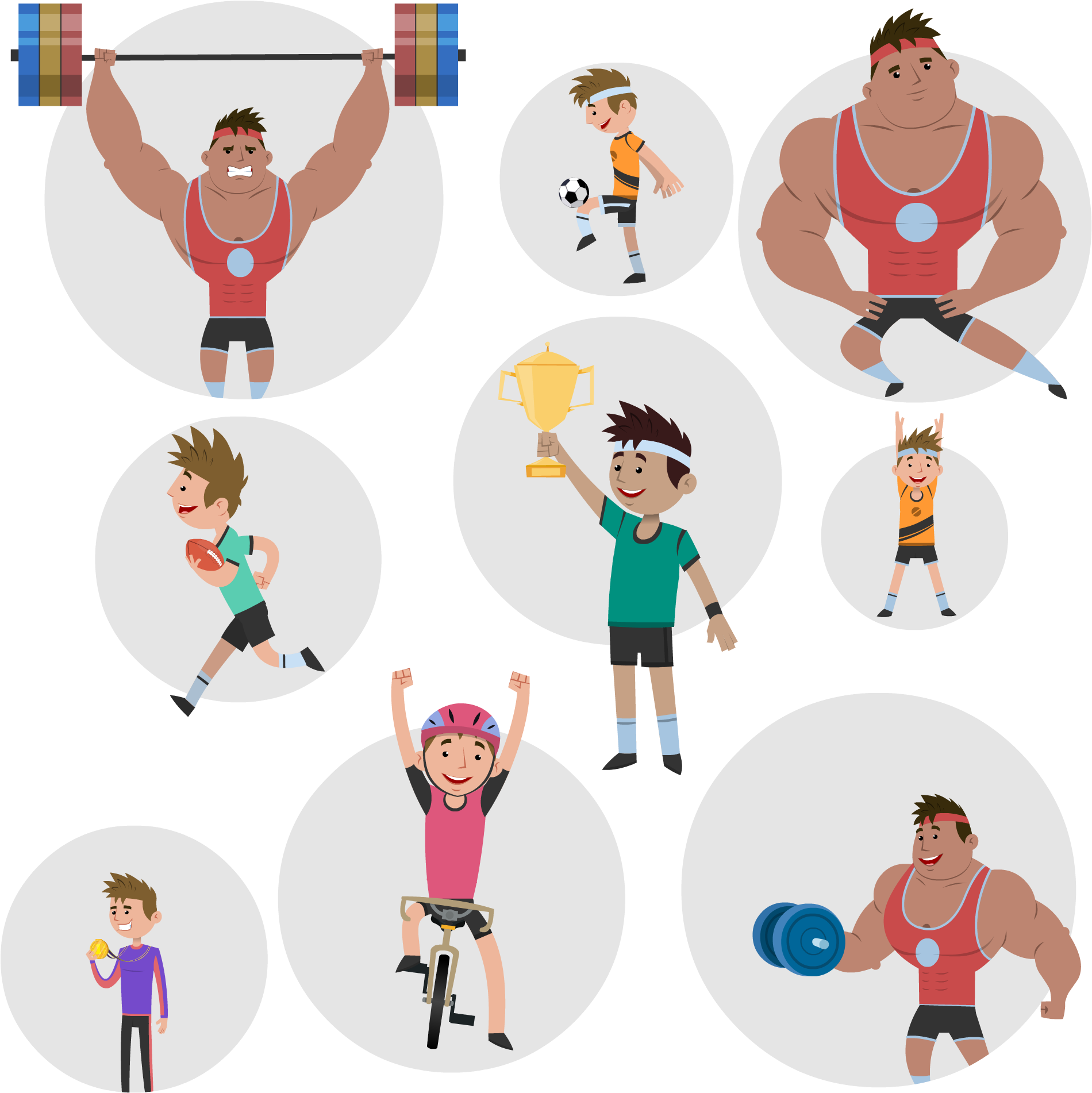 Animated Sports Characters - Animation Clipart - Large Size Png Image ...