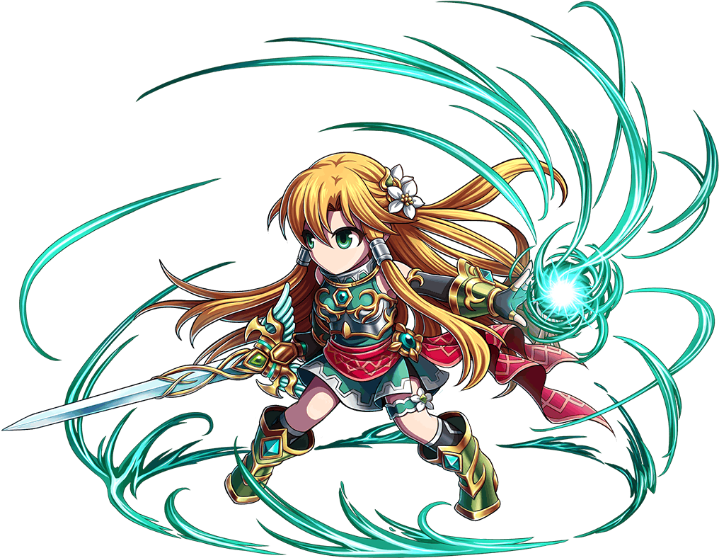 Green Sparkle Libera Brave Frontier, Anime Comics, - Cartoon Clipart ...