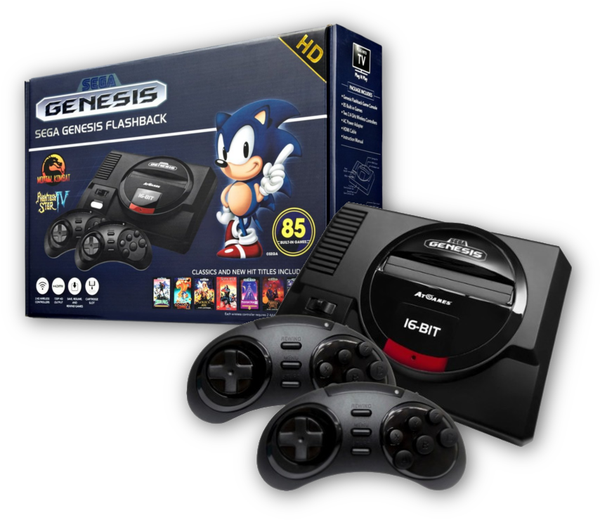 Sega Genesis Flashback Hd - Sega Genesis Classic Game Flashback Clipart ...