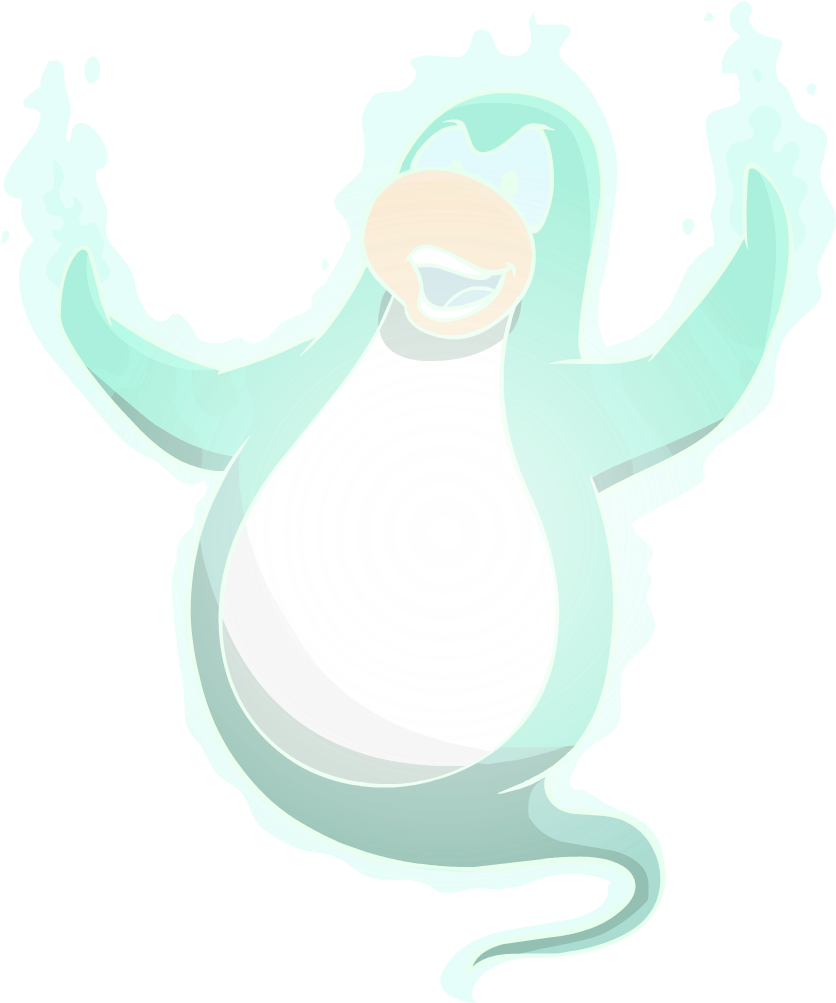 Halloween 2012 Ghosts Player Aqua - Ghost Penguin Clipart - Large Size ...