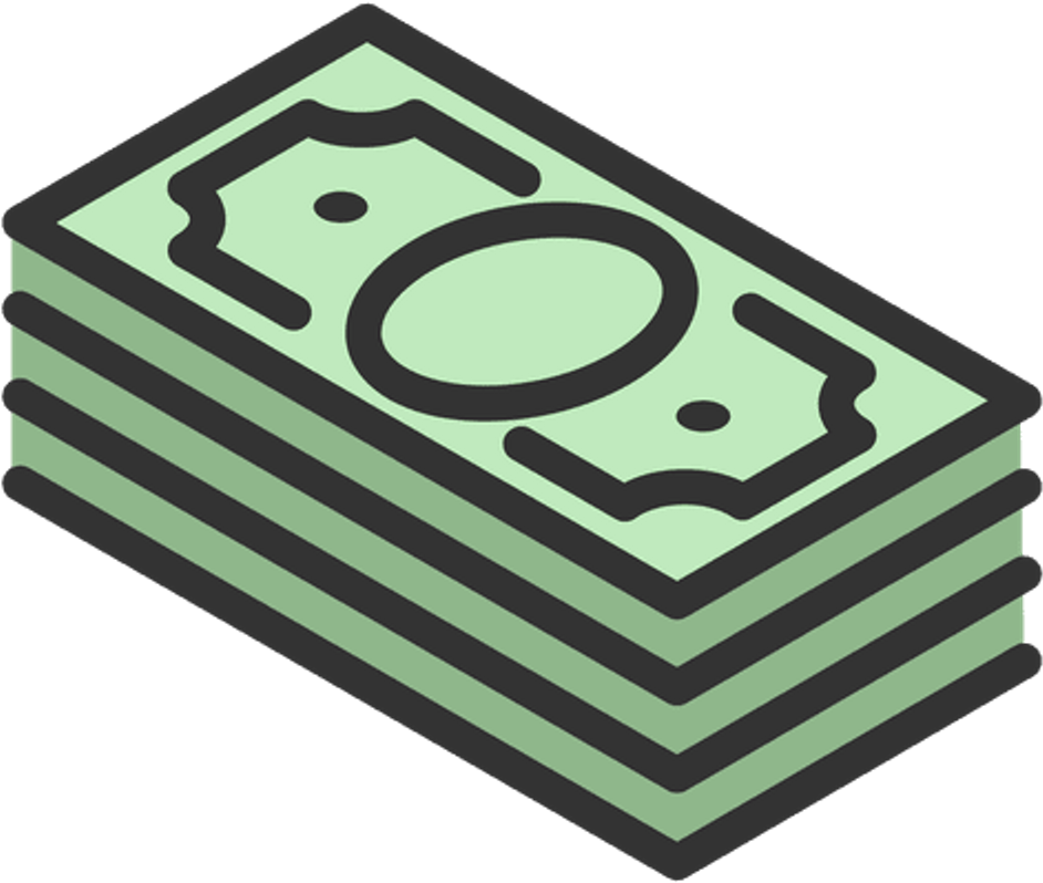 Money Cash Dinero Billete Billetes Png Sticker Green - Clip Art ...