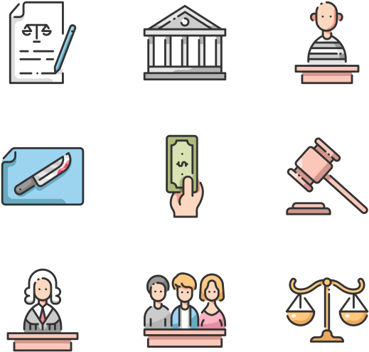 Law And Justice - Cartoon Clipart - Large Size Png Image - PikPng