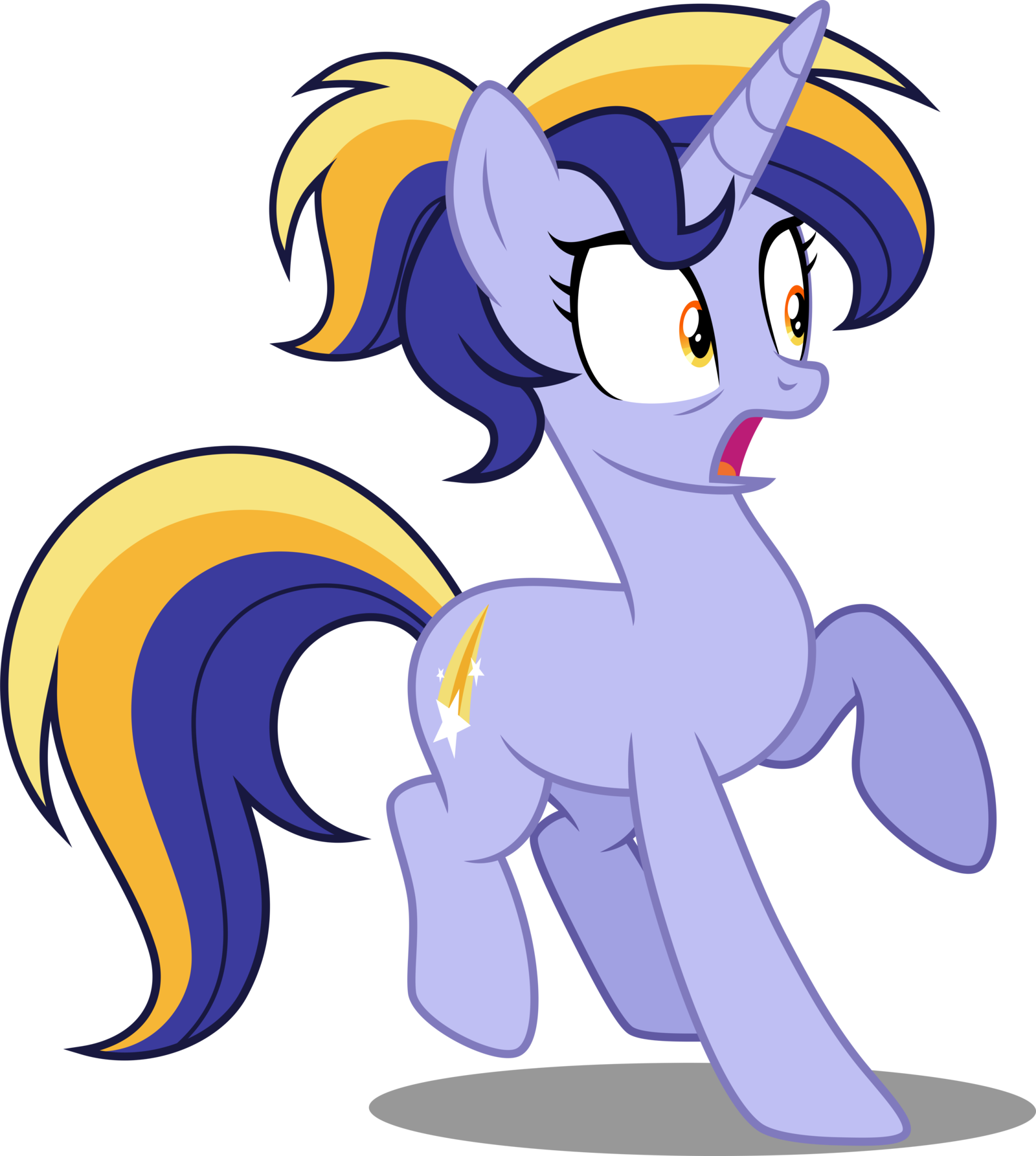 Night Star Shocked By Decprincess Night Star Shocked - Cartoon Clipart ...