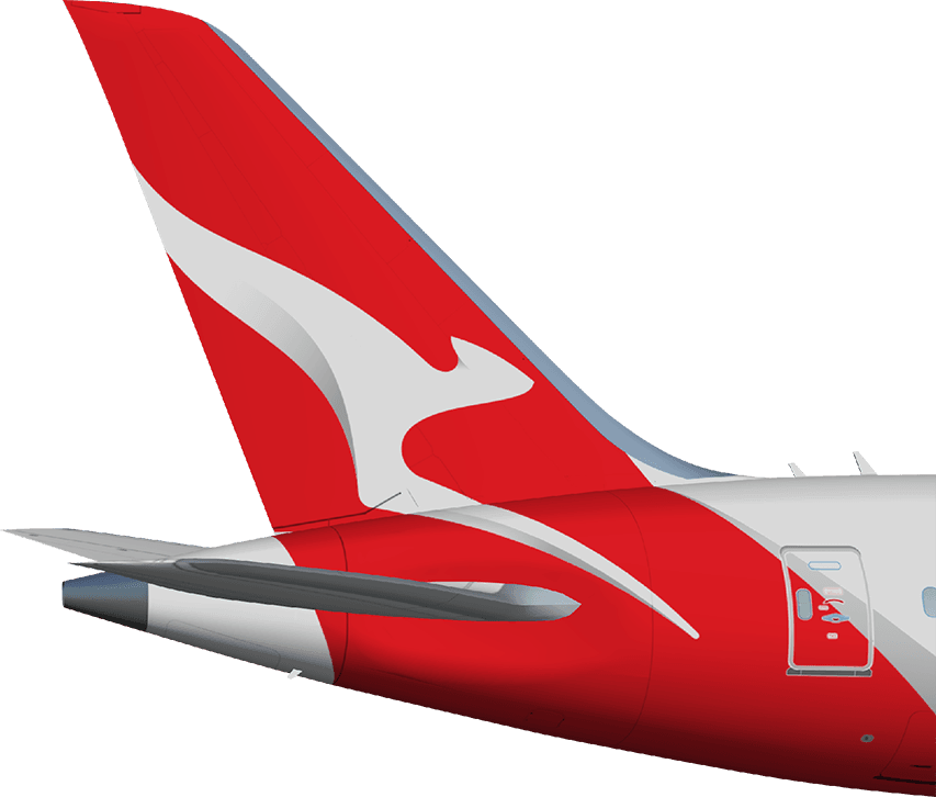 Qantas Kangaroo Png - Wide-body Aircraft Clipart - Large Size Png Image ...