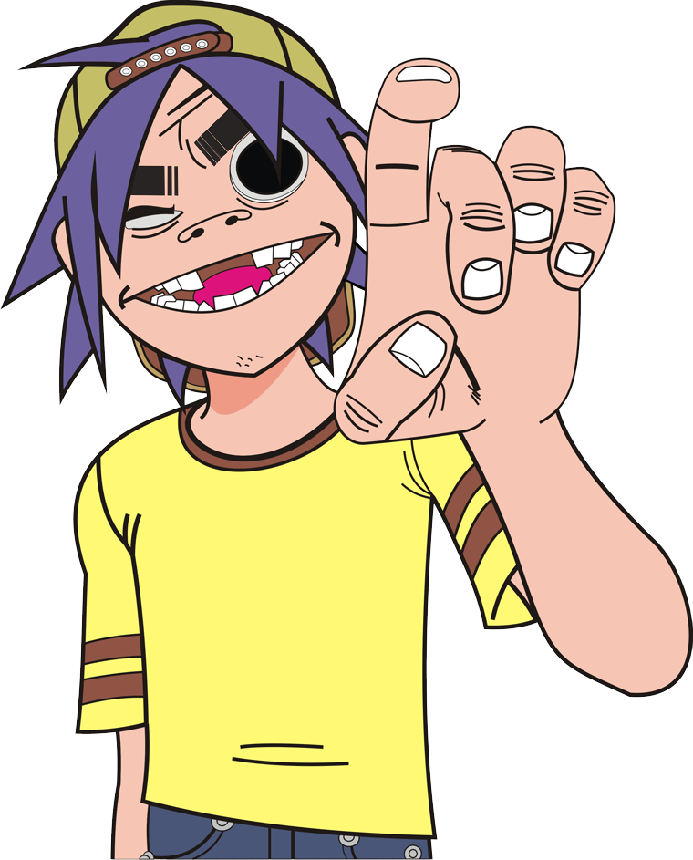 Download Gorillaz 2d Png - Gorillaz 2 D Clipart Png Download - PikPng