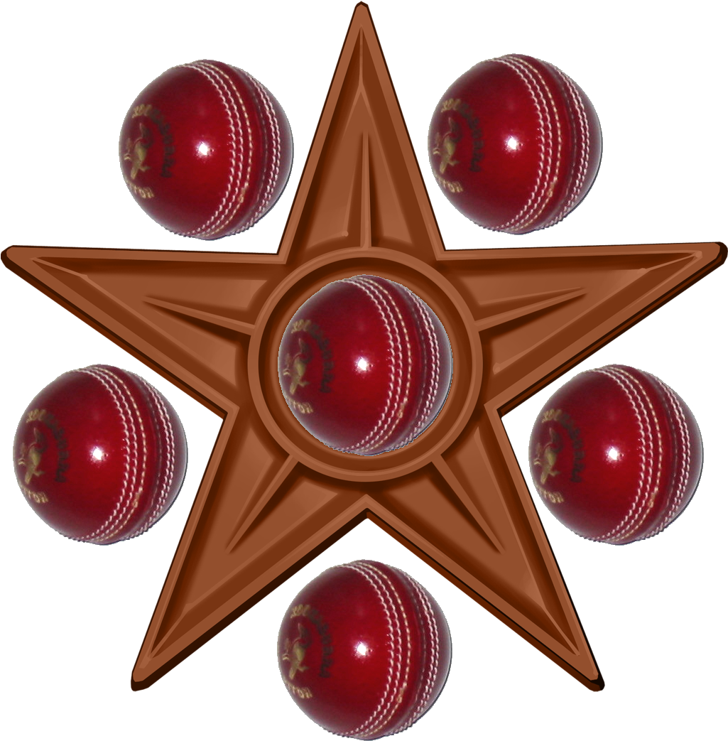 Cricket Bowler Barnstar - Cricket Ball Clip Art - Png Download - Large ...