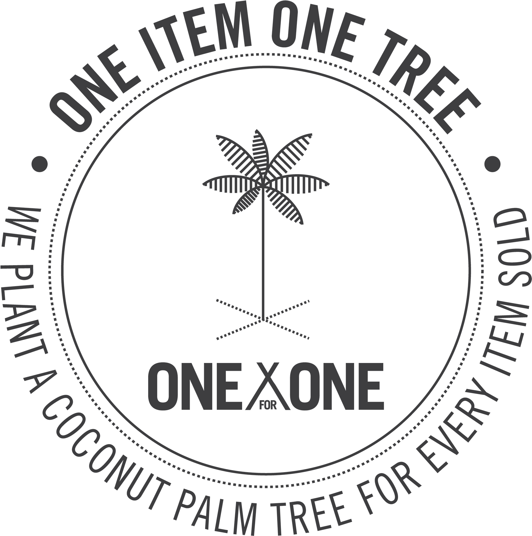 One Item One Tree - Minimalist Palm Tree Logo Clipart - Large Size Png ...