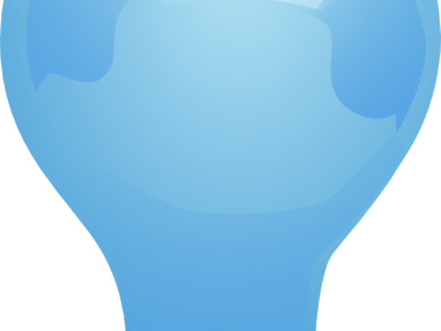 Bulb Clipart Glowing Blue - Png Download - Large Size Png Image - PikPng