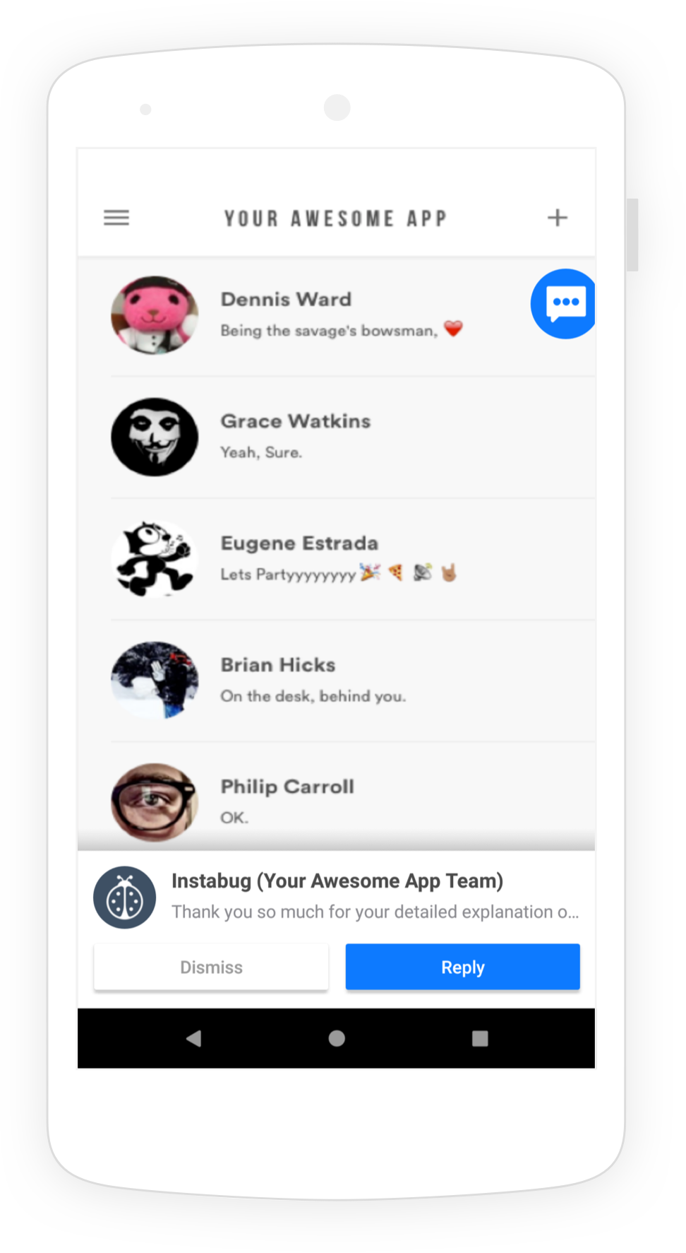 An Example Of An In-app Notification - Ui Ios Notification Message ...