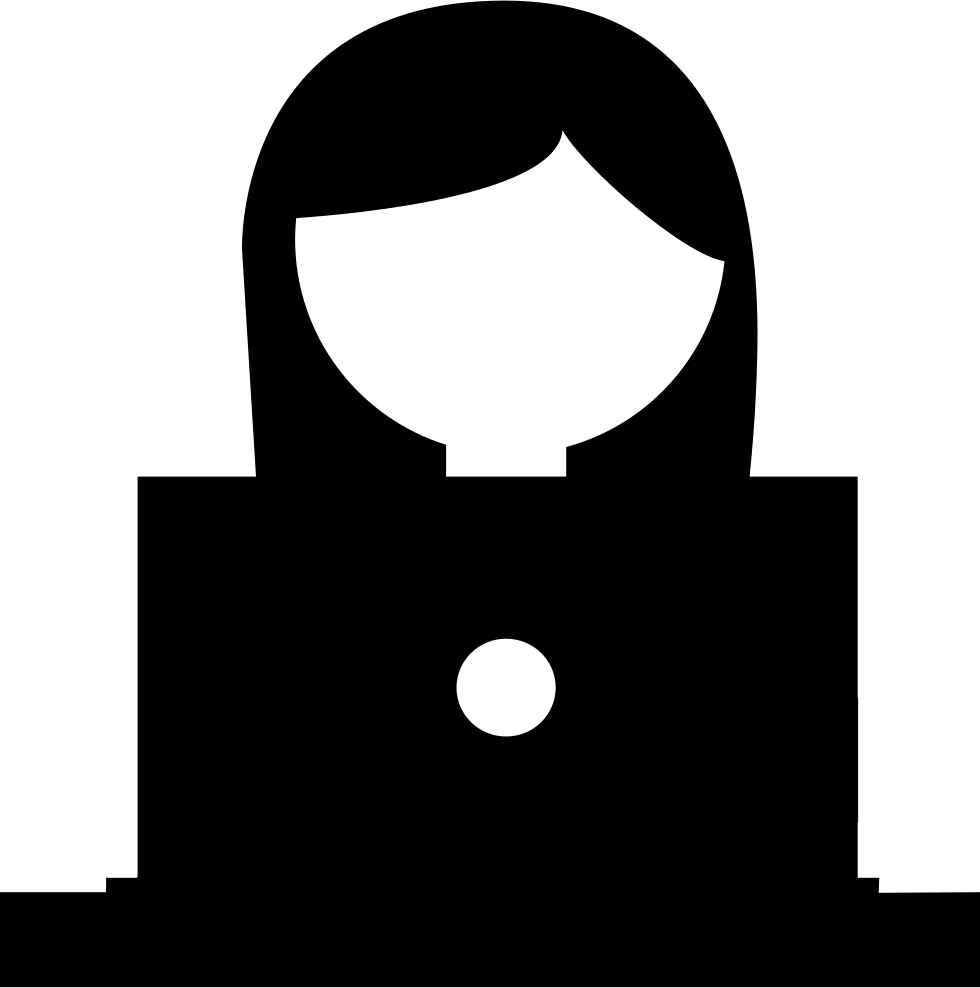 Png File Svg - Girl On Laptop Icon Png Clipart - Large Size Png Image ...