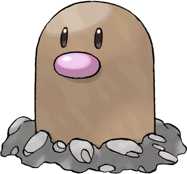 Pokemon Diglett Clipart - Large Size Png Image - PikPng