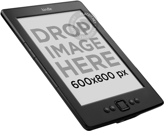 Download Amazon Kindle Mockup Floating Over A Transparent Background ...