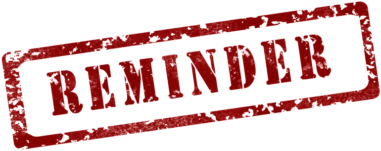 Reminder Png - Calligraphy Clipart - Large Size Png Image - PikPng