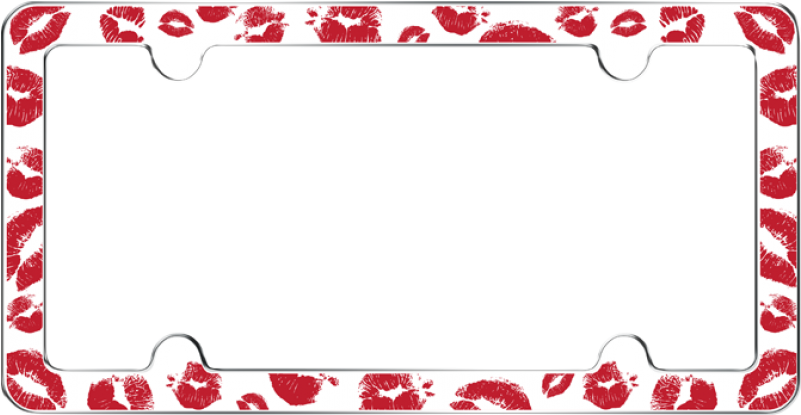 Hot Lips License Plate Frame - Lips Frames Clipart - Large Size Png ...