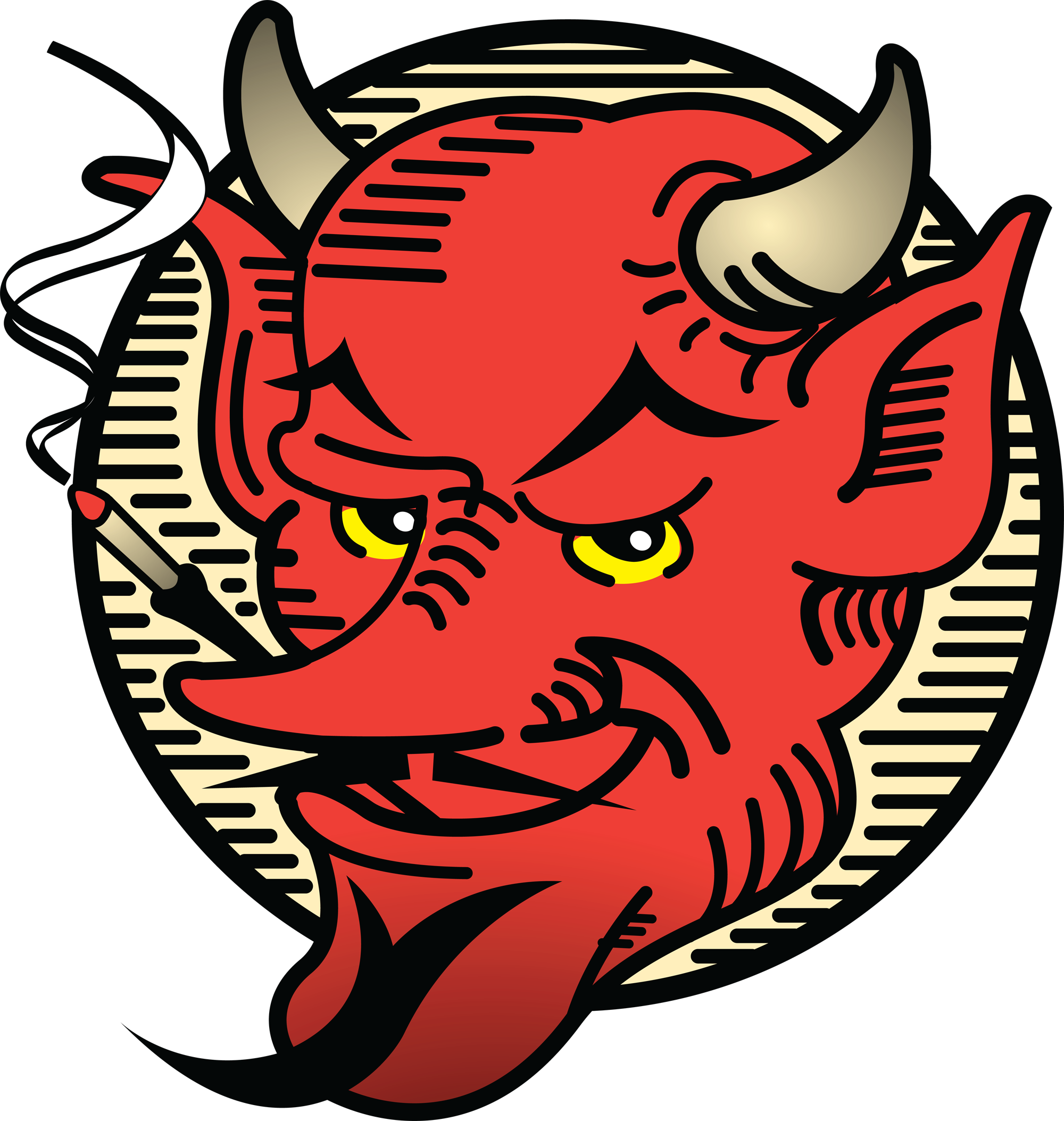 Weed Plant Tattoo Designs - Evil Devil Clipart - Large Size Png Image ...