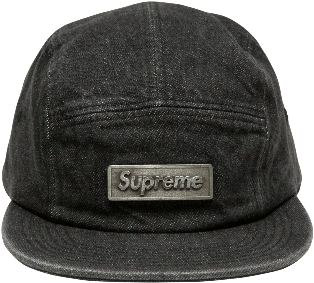 Supreme Metal Plate Camp Cap "ss 18" , Png Download Clipart - Large ...