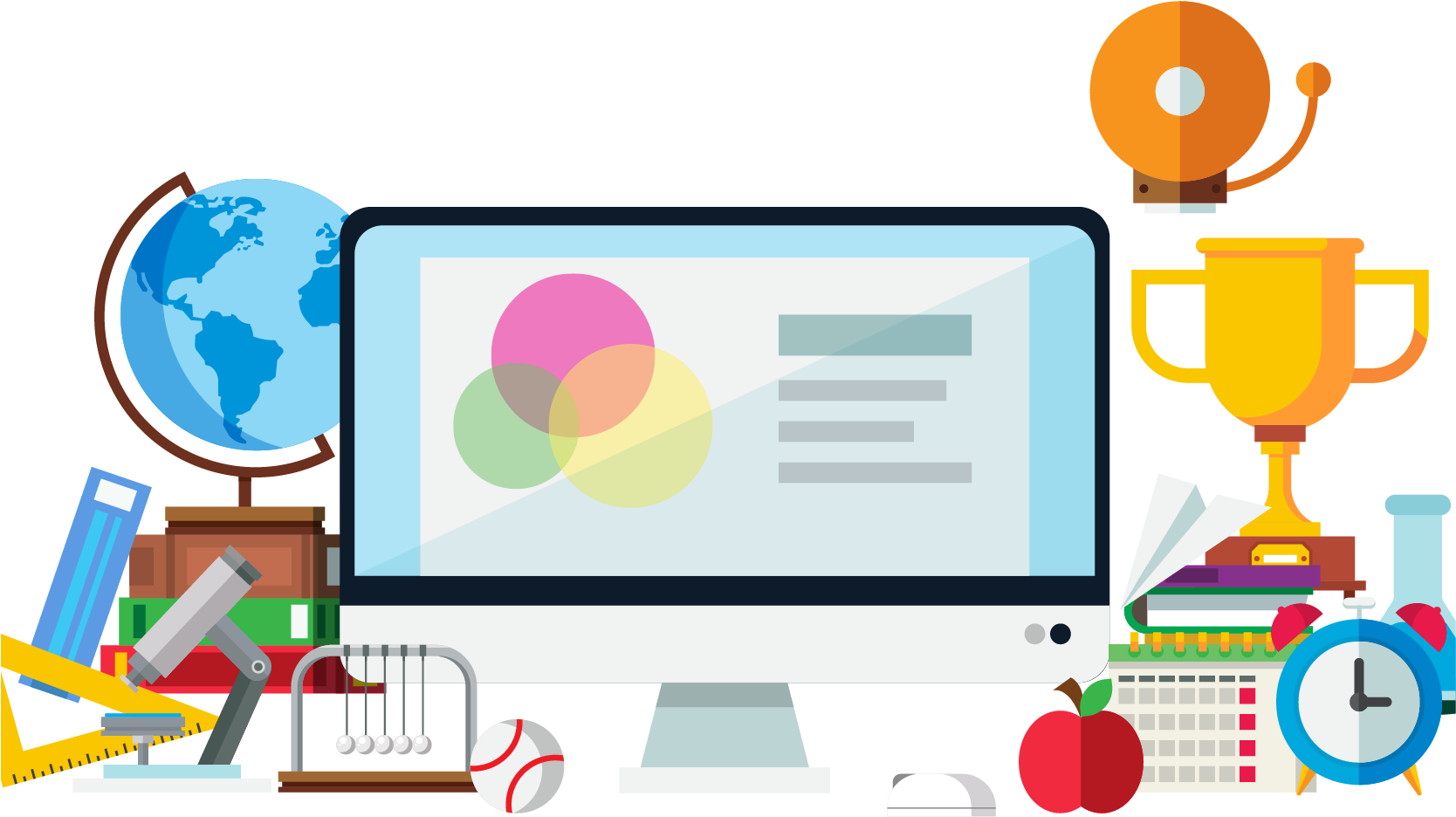 School Supplies Black And White Stock Transparent - Transparent ...