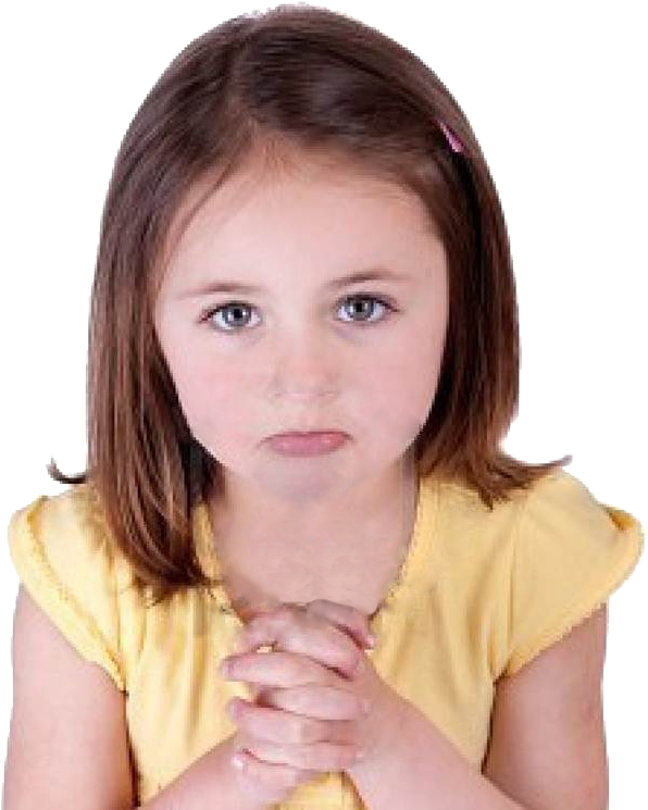 Little Girl Begging Clipart - Large Size Png Image - PikPng