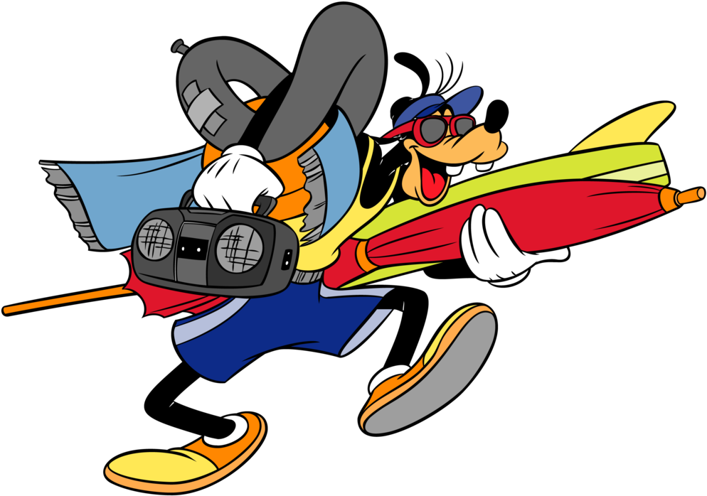 Goofy Png - Goofy At The Beach Clipart - Large Size Png Image - PikPng