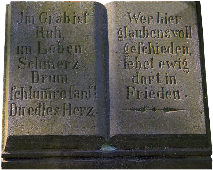 Tombstone, Book, Inscription, Cemetery, Font, Read, - Headstone Clipart ...